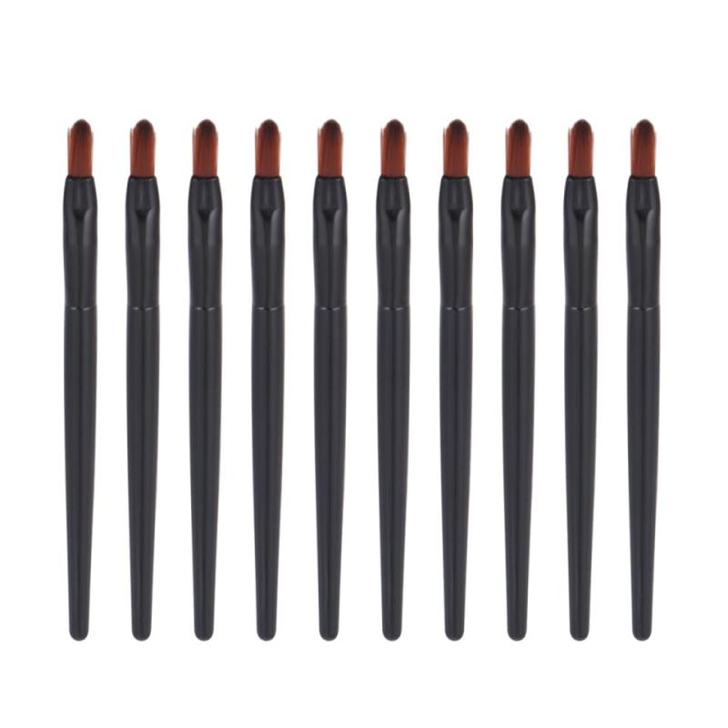 Didiseaon 使い捨てリップブラシ 50本セット 携帯用リップグロスアプリケーター 多機能メイクブラシ アイシャドウ・口紅対応 7.5Cm 軽量プラスチック製柔らかな肌あたり：やわらかいブラシ毛は肌にやさしく、使い捨てリップブラシとし...