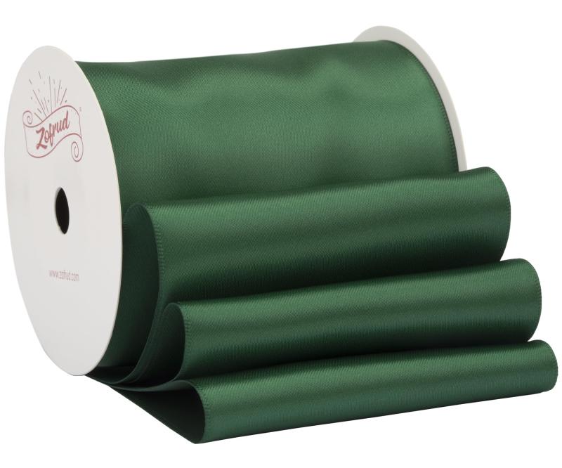 【Zofrud】サテンリボン幅89mm x 9m巻 - 手芸、ラッピング、 花束、ウェディングに最適 (フォレストグリーン)🎉【Zofrud】のリボンは100％の高級糸で作られ、密度のある織りで構成されており、変形しにくく、...