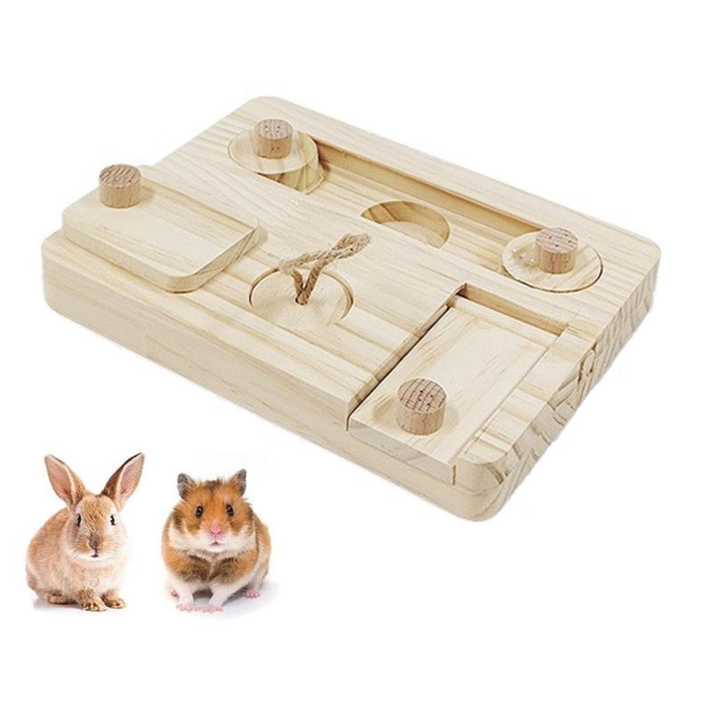 Fcliqzod888 木製鳥類知育玩具 噛む玩具 鳥グッズ インコおもちゃ ストレス解消 知能開発 スライド式ブロックとロック付き セキセイインコ オウム コンゴウインコ インコ知育トレーニング: 鳥のための知能開発とストレス解消に最適な...