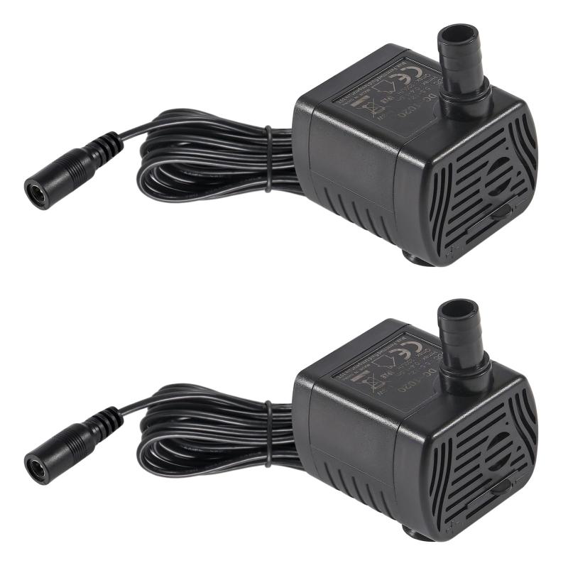 2PCS DC5.5V-12Vミニ潜水式水ポンプ1W-3W水族館用魚タンク用の小さな噴水ポンプ噴水水力水機能、屋内噴水調整ノブを備えた1-3Wミニ潜水式ウォーターポンプで、水流を調整できます。DC 3.5-9Vの噴水ポンプは簡単に取り付けら...