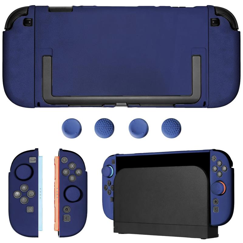 JYXETOV Switch 2 カバー 対応、分体式、ドック対応、ゲーム機のスタンドは展開できる【専用設計】プロの設計により、この分割保護カバーは充電用ベースと完全に互換性があり、グリップは通常どおり取り外すことができ、ゲームコンソール自...