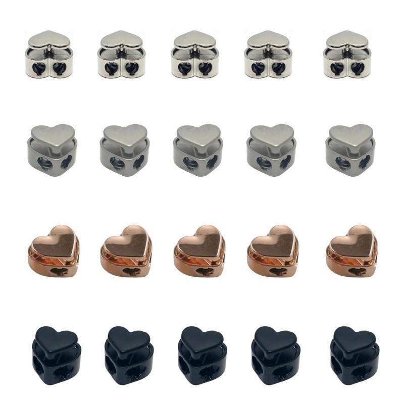 BRIIKPP 金属コードロックエンドスプリングストップトグルストッパー 20個セット4色 靴ひも バックパックバッグ 用 交換 補修用1.精巧な設計：サイズは約13.9 mm×7.2 mm、2穴設計、穴径は約5 mm、4種類の色選択を備え...