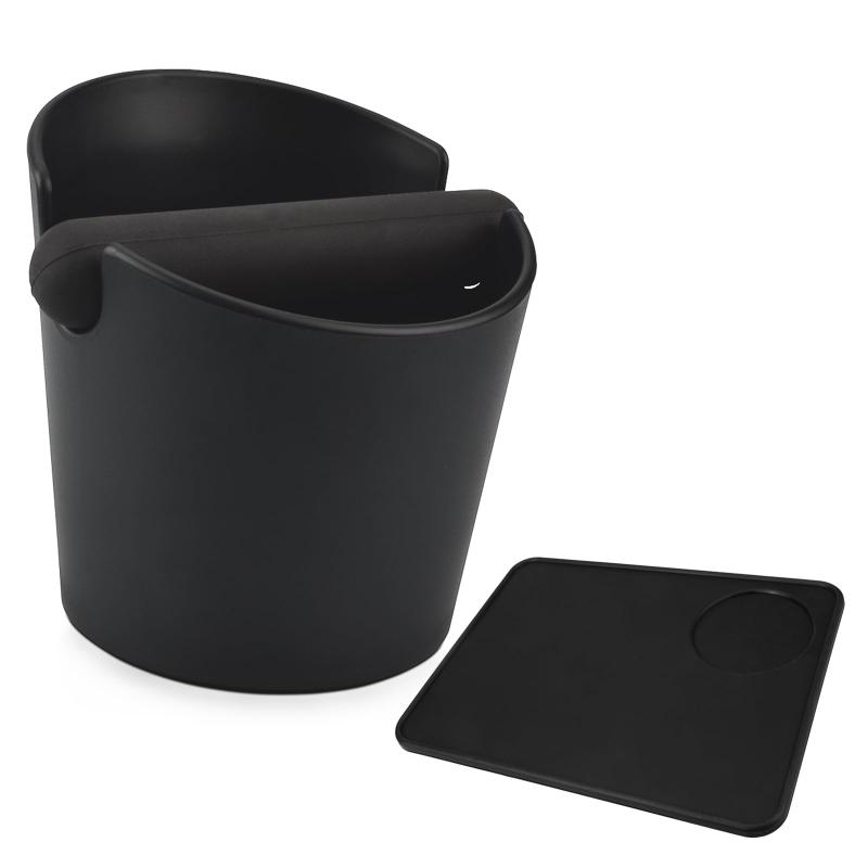 HOMEE 4.8インチ エスプレッソコーヒーノックボックス シリコン滑り止めタンパーマット付き高速処理-コーヒースラグボックスは、エスプレッソマシンで使用されたコーヒースラグを迅速かつ容易に処理することができます。4.8インチのコーヒーゴ...