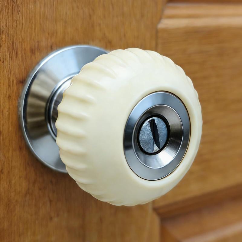 ドアノブストッパーカバー ドアハンドルグリップ 壁面保護カバー 2個セット ソフトラバードアノブ用滑り止めクッショングリップ