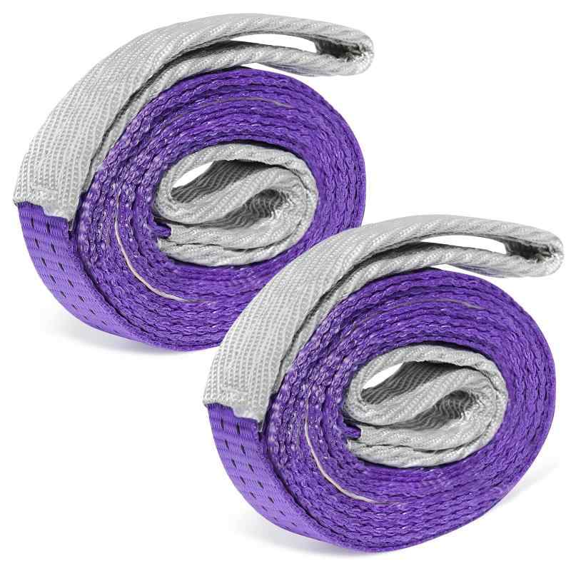 Sondsilen スリングベルト3M [2本セット] 25mm ベルトスリング ナイロンスリング 使用荷重800kg 玉掛け 運搬ベルト 牽引 荷吊り 引越しベルト 両端アイ型「幅広い適用性」スリングベルトは、吊り上げ作業で荷物を安定して...