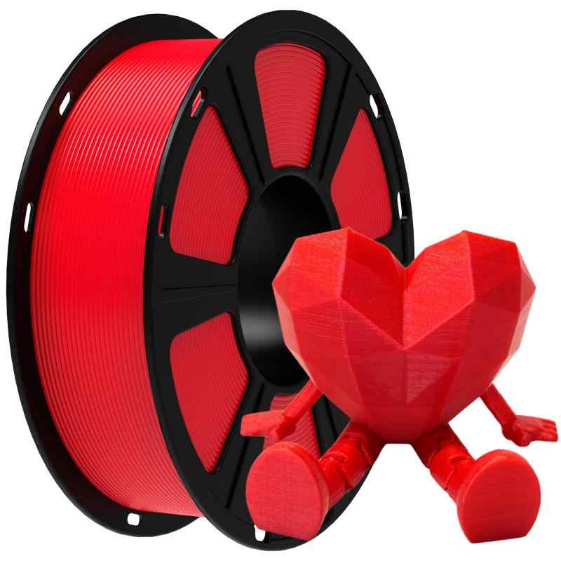 GEEETECH PETG フィラメント 3Dプリンター フィラメント 造形材料 寸法精度+/- 0.02 mm 正味量1KG 樹脂材料 1.75mm径 （赤/レッド）【丈夫で耐久性に優れています】1.75mm の PETG フィラメントは...