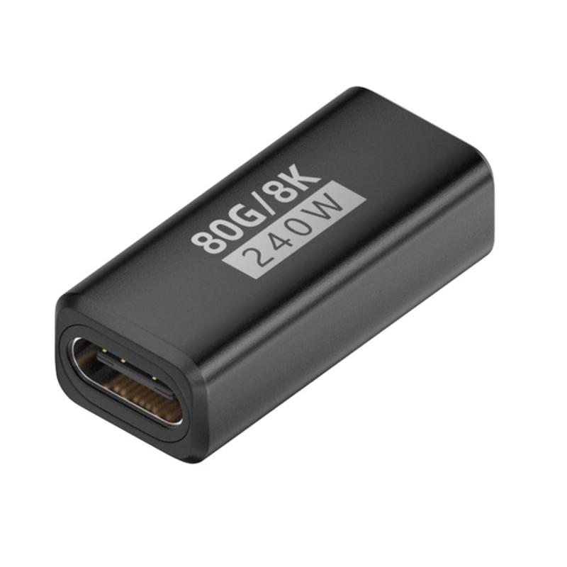 CYコネクタ USB5.0 80Gbps 40Gbps オス-メス延長アダプタ、240W 16K 8K 5K USB4.0 Thunderbolt3/4/5対応