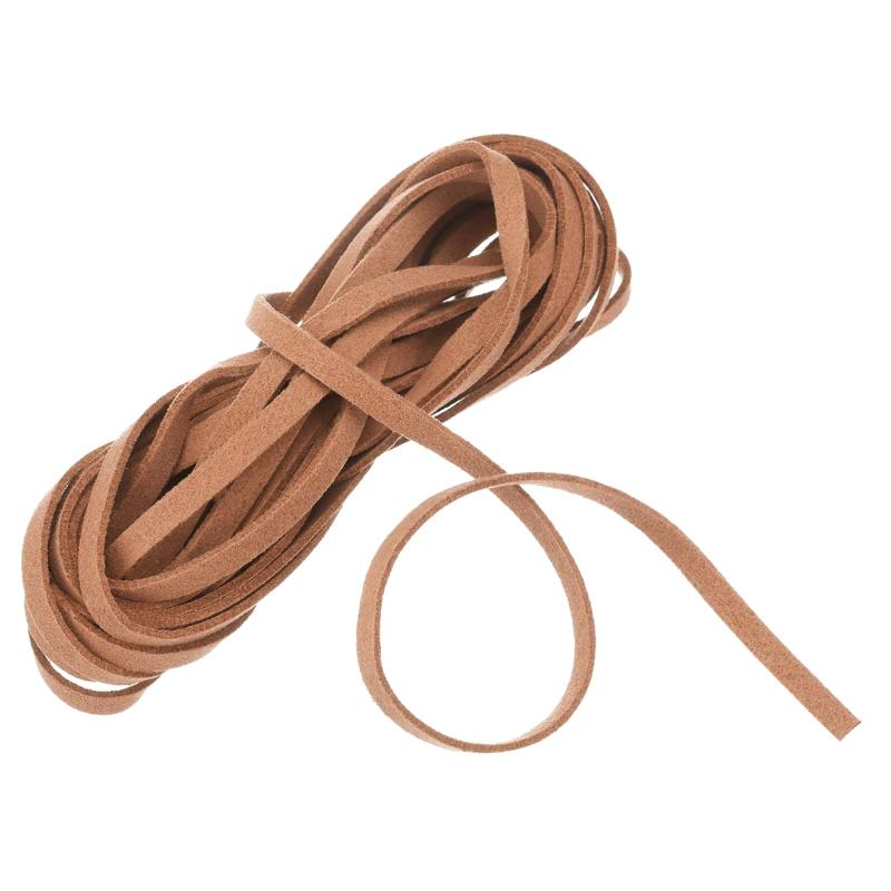 DMiotech フェイクスエードレザーコード フラットレザーストリング 細いレザーストリップレース ネックレスブレスレットビーズジュエリーメイキングアートクラフト用用途:レザーコードは上質なマイクロファイバーレザー製で、丈夫で壊れにくいで...