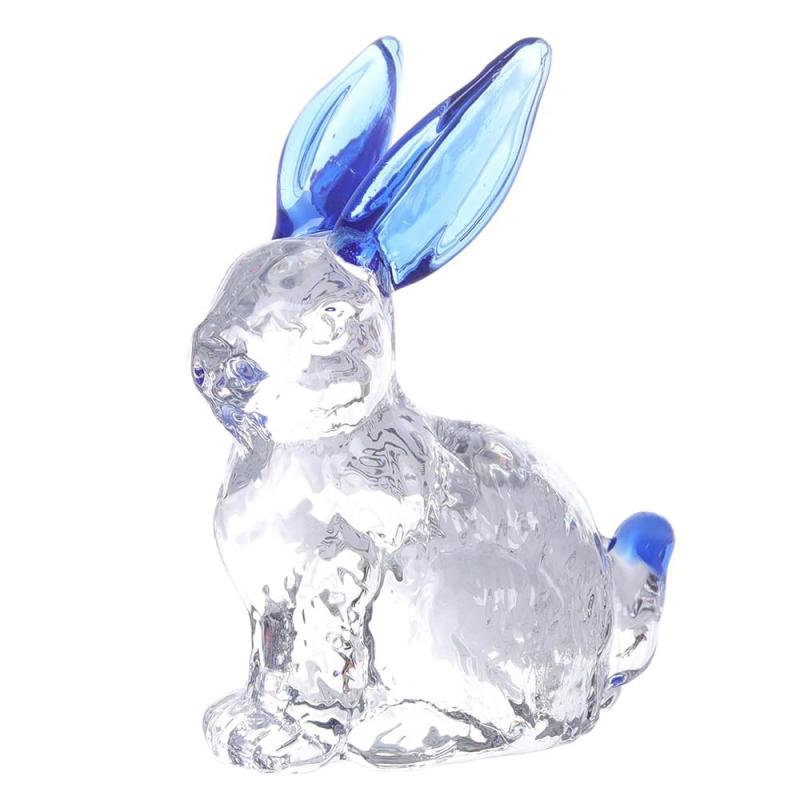 ウサギ置物 クリスタルウサギの置物 干支 透明 ガラス アート 動物 装飾 誕生日ギフト ホームオフィスデコレーション かわいい スタイリッシュ 完璧なギフトサイズ: 5.6×2.8×6.8cm素材：クリスタルクリスタルクラフト：この彫刻さ...