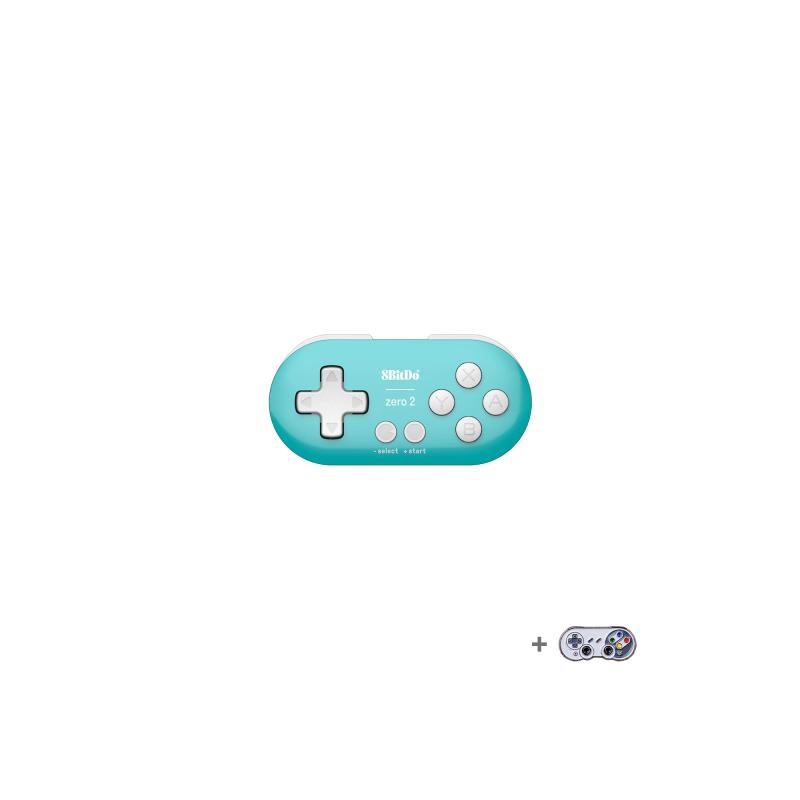 8bitdo Zero 2 ゲームコントローラー Bluetooth ワイヤレス Switch Windows Android macOS ターコイズ Edition小型で軽量なBluetoothワイヤレスコントローラーSwitch, Wi...