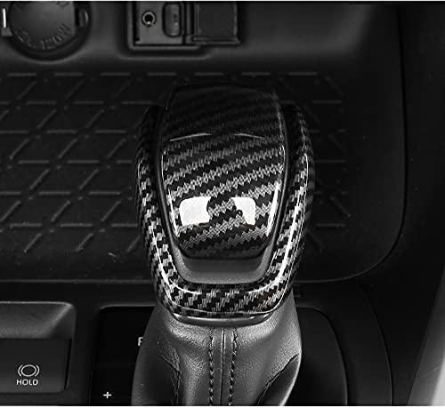 Limeng トヨタハリアーパーツ RAV4 50系 クラウン 220系 最新型ハリアー 全グレード シフトノブカバー シフトレバーガーニッシュ フルーカバータイプ アクセサリー (カーボンファイバnew)適切な車種：トヨタ 新型ハリアー8...