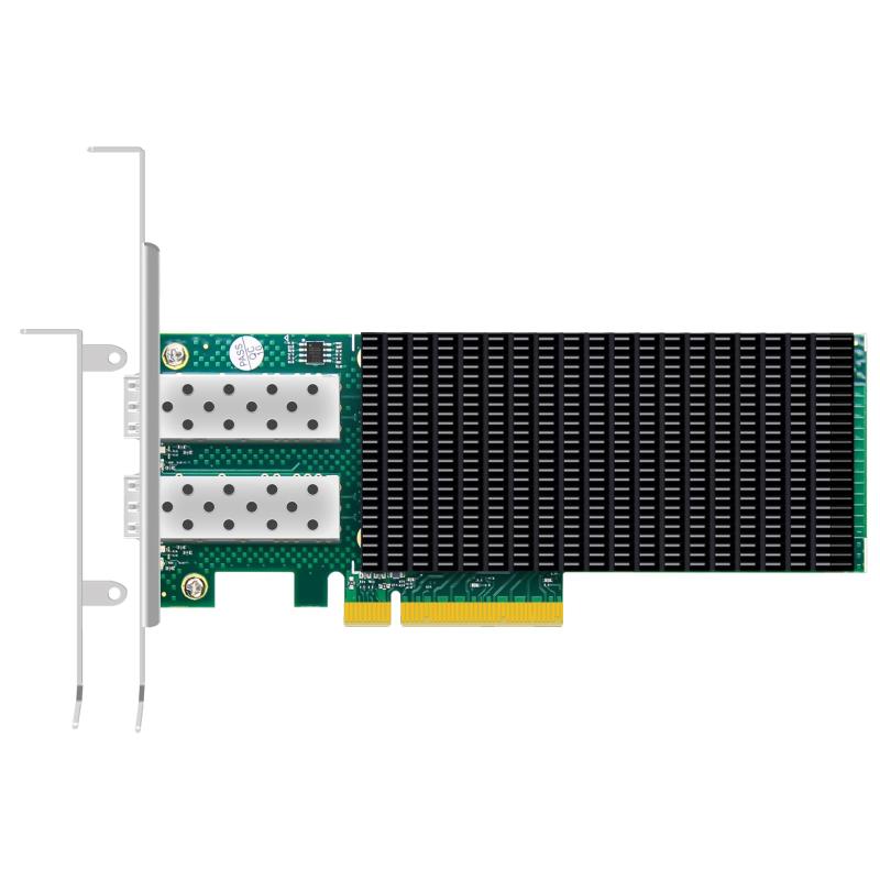 GLOTRENDS ST7341 2ポート25Gb SFP28 LANカード（Intel E810-XXVAM2コントローラー搭載、RDMA iWARPおよびRoCEv2対応、AIクラウドHPC・通信データセンター向けフルストレージおよび仮...