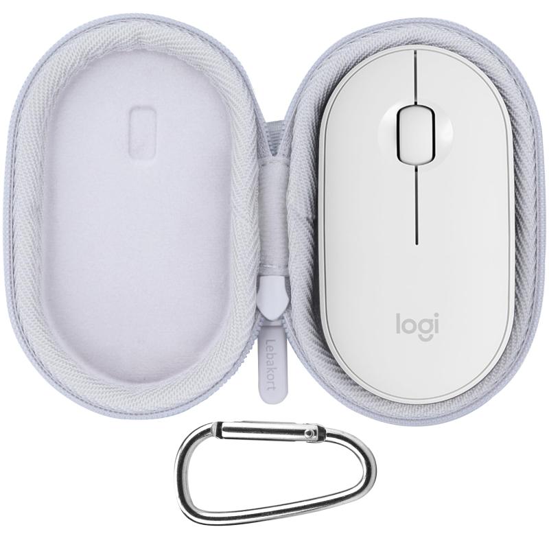Lebakort 収納ケースと互換性のあるLogicool ロジクールPEBBLE MOUSE2 M350sGRワイヤレスマウス PEBBLE M350 M350RG (オフホワイト)Lebakort製のと互換性のあるLogicoolロジク...