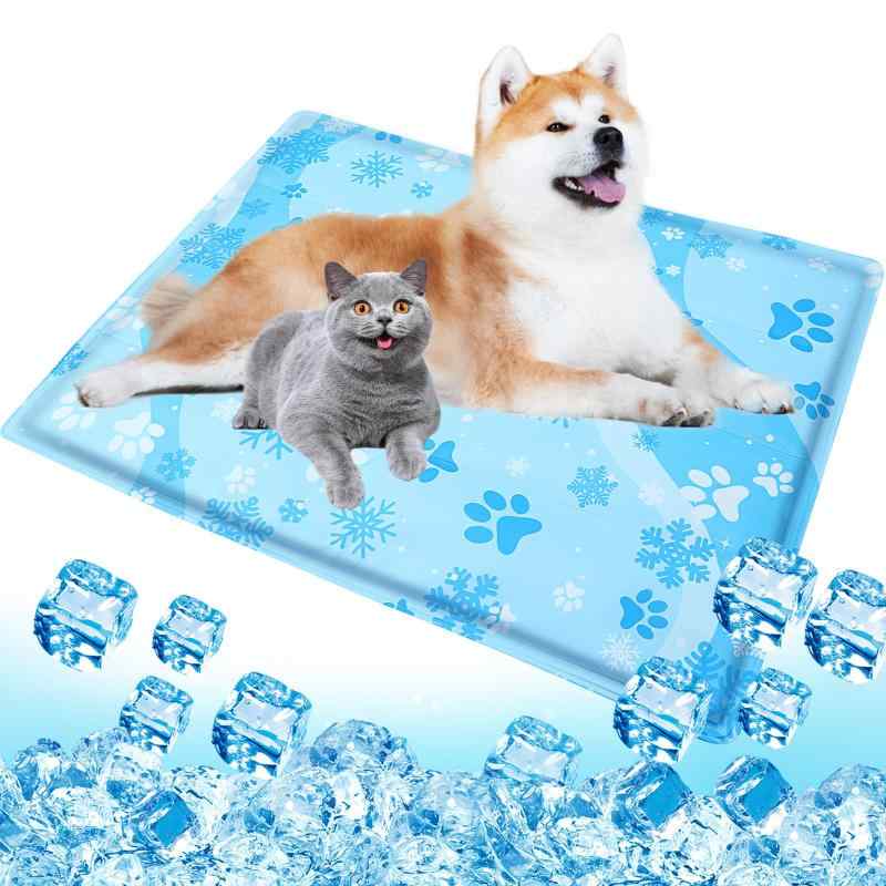 Sazuik ペット ひんやりマット 犬 猫 冷却マット 40*50cm ペット用 クールマット 涼しい 熱中症 熱さ対策 接触冷感 防水 耐噛み 冷感シート 洗える 無害ジュル 猫 中型 大型犬 ウサギ 対応 人間ペ【電気不要＆経済的な暑...