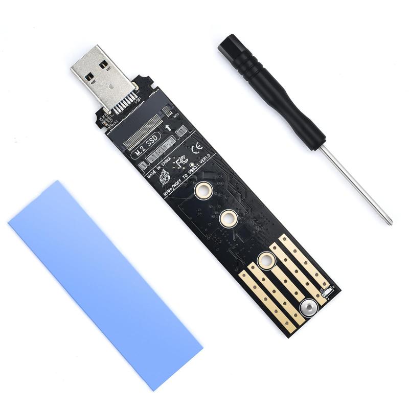 ELUTENG M.2 USB アダプター SATA NVME両対応 M.2 NVME-USBアダプター USB3.1 10Gbps m.2 usb 変換 RTL9210B高性能チップ M key/B+M key アルミ 2230/2242...