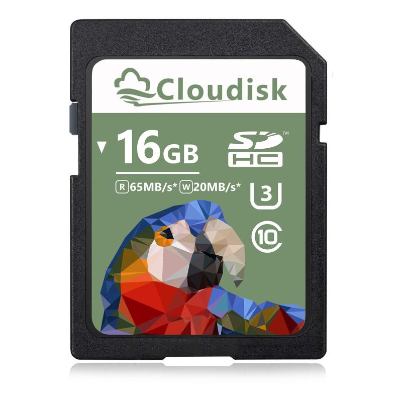 Cloudisk 16 GB SDカード SDHCカード UHS-I U3 クラス10 SDHCメモリカードフルHD (16GB)より優れた互換性：ストレージSDカードとの互換性に優れたデジタル一眼レフやその他豊富な機能を備えたコンパクトカ...