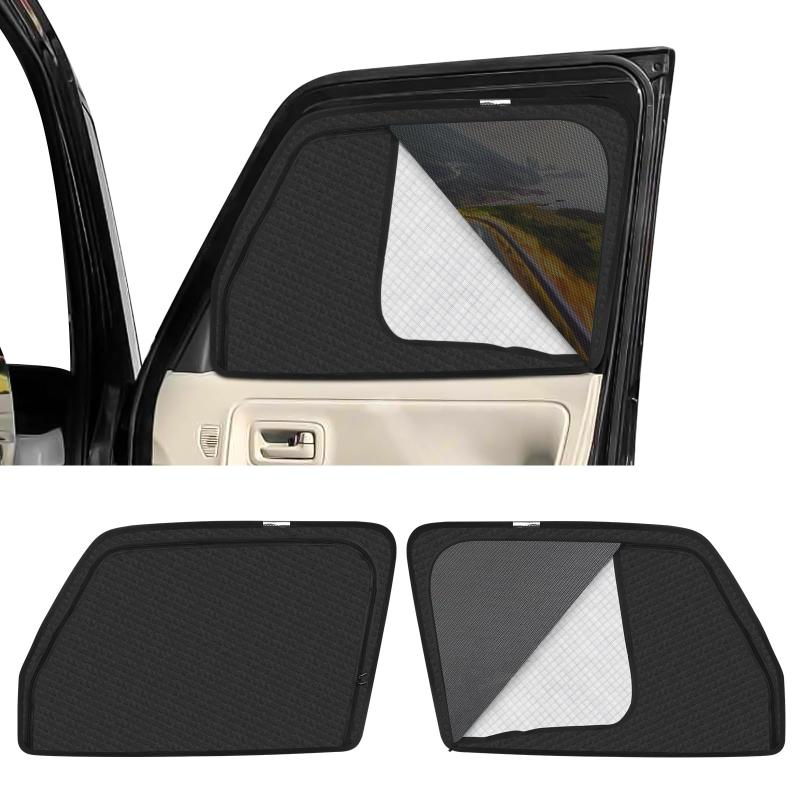 新型 スズキ スペーシア スペーシアカスタム MK54S MK94S 専用 サンシェード マグネット式 サイド用 車種専用 2in1一体式 カーシェード Spacia Spacia Custom メッシュカーテン 換気 断熱 日除け メッ【...