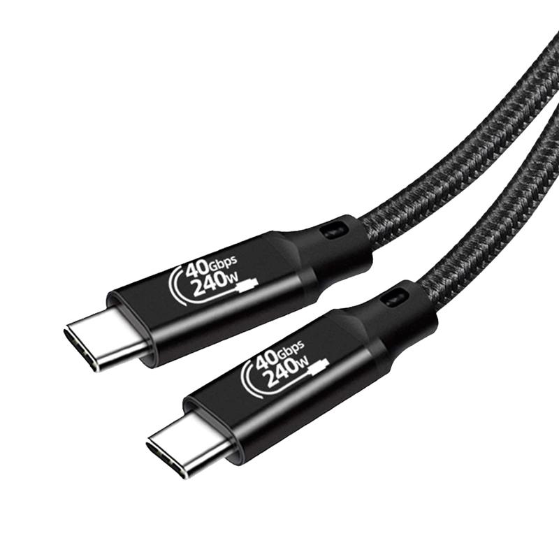 Thunderbolt 4 ケーブル 1.5m Popolier USB4対応 Popolier [240W出力 / 40Gbps高速データ転送 / 8K・4K / U SB 3.2/3.1/3.0/2.0 ] サンダーボルト 4ケーブル ...