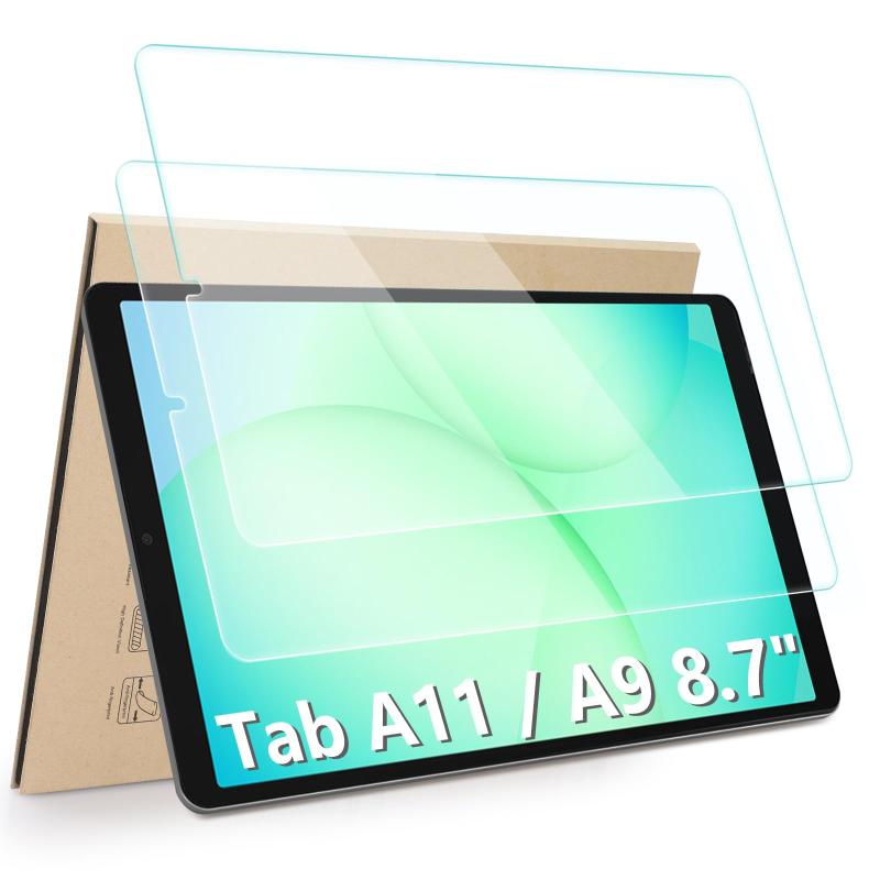 Hianjoo 2枚セット Samsung Galaxy Tab A11 / A9 対応 保護フィルム 強化ガラス 硬度9H/飛散防止/高透過率 Samsung Galaxy Tab A11 / A9 8.7インチ 対応 フィルム ガラスフ...