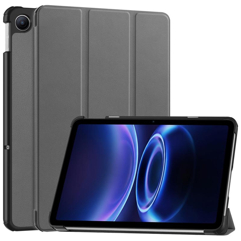Gosento For Redmi Pad2 9.7 / Redmi Pad2 SE 9.7 2026 ケース スタンド機能付き 開閉式三つ折薄型スタンドケース PUレザー カバー (グレー）【対応機種】Redmi Pad 2 SE 9.7...