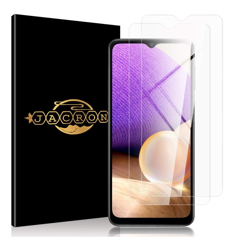 【2枚セット】Galaxy A32 5G ガラスフィルム JACRON au SCG08 フィルム 強化ガラス 液晶保護フィルム 硬度9H 耐衝撃 気泡レス 指紋防止 液晶保護ガラス【 対応機種 】Galaxy A32 5G に適応していま...