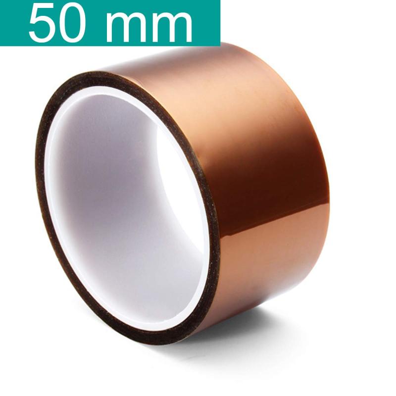 Youmile 5 サイズ 5mm 10mm 20mm 30mm 50mm 30m/100ft BGA の高温フィルムの耐熱性 Polyimide の Kapton テープ金に抵抗する粘着性がある色は茶色（アンバー）で、粘着性のあるGold...