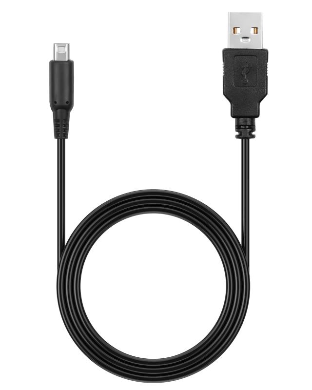 TriverseTech USB充電ケーブル 互換 Nintendo New 3DS LL/3DS XL/3DS/New 2DS XL/2DS/DSi/DSi XL など対応 USB電源コード (黒, 3)安全な充電を実現: 過電流や過熱を...
