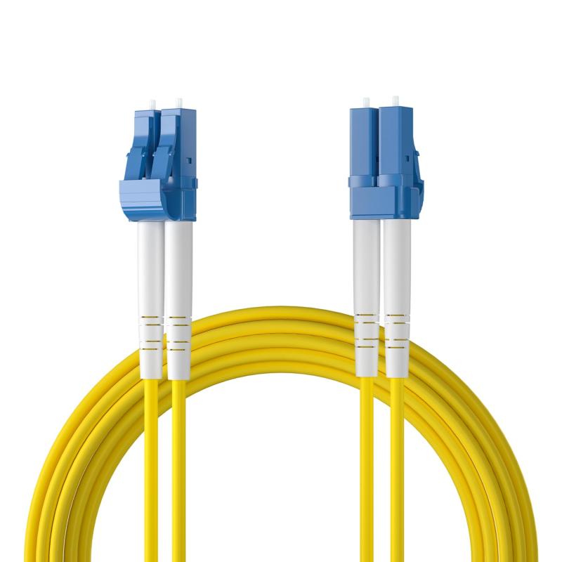 10Gtek OS2/OS1 シングルモード デュプレックス LC-LC コネクタ 光ケーブル 宅内光配線コード 光ファイバーケーブル 15m【仕様】両端LCコネクタ、2芯、OS2シングルモード、9/125μm光ファイバーケーブル、LSZH...