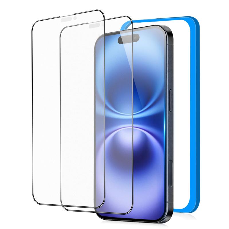 【 アンチグレア 】 iPhone16 / iPhone15 用 ガラスフィルム さらさら アイフォン16/アイフォン15 対応 フィルム 液晶 保護 強化ガラス ゲーム用 タッチ感 （6.1インチ）【反射防止/指紋防止/気泡ゼ【対応機種】...
