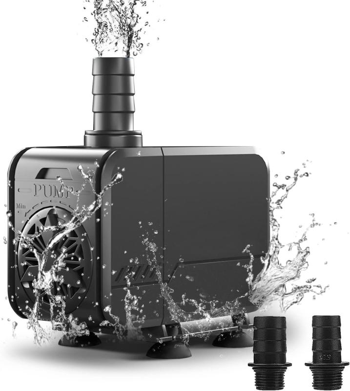 水中ポンプ 排水ポンプ 給水ポンプ 循環ポンプ 水槽ポンプ 噴水ポンプ 金魚ポンプ 100V 30W 流量調整可能 静音設計 水耕栽培/池/水族館/風呂/噴水 水換え用 日本語説明書付き【水中ポンプ仕様】最大流量:2200L/H、最大揚程:...