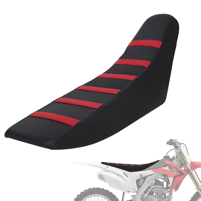 JFG バイク シートカバー 防水 高弾性 滑り防止 耐磨耗性 汎用 適用車種 CRF250L CRF300L KLX250 セロー225 XT250 など オフロード モトクロス オートバイ シートカバー ‐ レッド【防水設計】 表面に特...