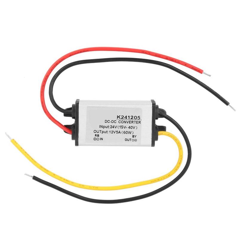 Akozon GYVRM-K241205 電源コンバーター DC-DC 24V-12V 高効率 5A 調整可能 バックコンバーター 電圧レギュレータ USB充電モジュール【用途】このDC-DC降圧コンバーは、ロボット、太陽光発電パネル、ポン...