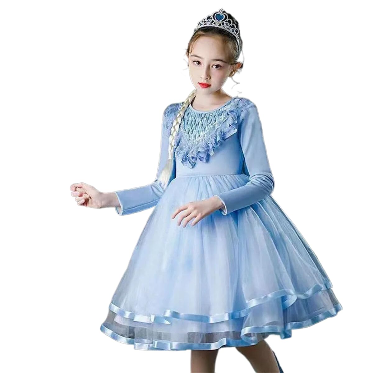 商品情報商品の説明主な仕様 [VOKLLIYU]の女の子用長袖ワンピースは、華やかなスパンコールを使用しており、お姫様のような可愛らしさを演出します。特別な日のための完璧なドレスです。この子供用ワンピースは、通学、通園、パーティー、結婚式、...