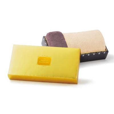 プレミアム　フェイス＆ウォッシュタオル（@349円税別 48組単位 メーカー直送品） 累計販売数10万組突破！ やわらかなタッチの2種のサイズのタオルを プレミアムなゴールドのギフトボックスに収めました インテリアになじみやすいシックなカラ...