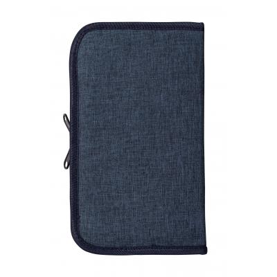 多機能マルチケース（@299円税別 60個単位 メーカー直送品） 家計管理や通帳・手帳類の管理など、 アイデア次第で使い道が広がるデニム調生地のマルチポーチ 家計用・旅行用・通院用・・・、どの年代にも喜ばれる 機能性抜群のマルチケース。 一...