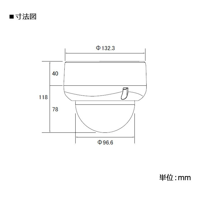 【楽天市場】NSS 防犯カメラ ドーム型 NSC-AHD933VPU 屋外 ワンケーブル 100万画素 業務用 監視カメラ 防水 暗視 赤外線 AHD ドームカメラ アパート マンション ...