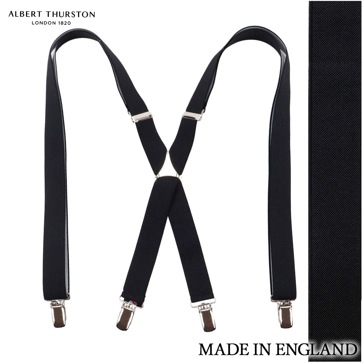 ◆ALBERT THURSTON（アルバート・サーストン） ◆ 英国の老舗メーカーALBERT THURSTON（アルバート・サーストン）社のブレイシス（サスペンダー） 他のアクセサリーを見る＞＞ 蝶タイ／スタッズ／カマーバンド／サスペンダ...