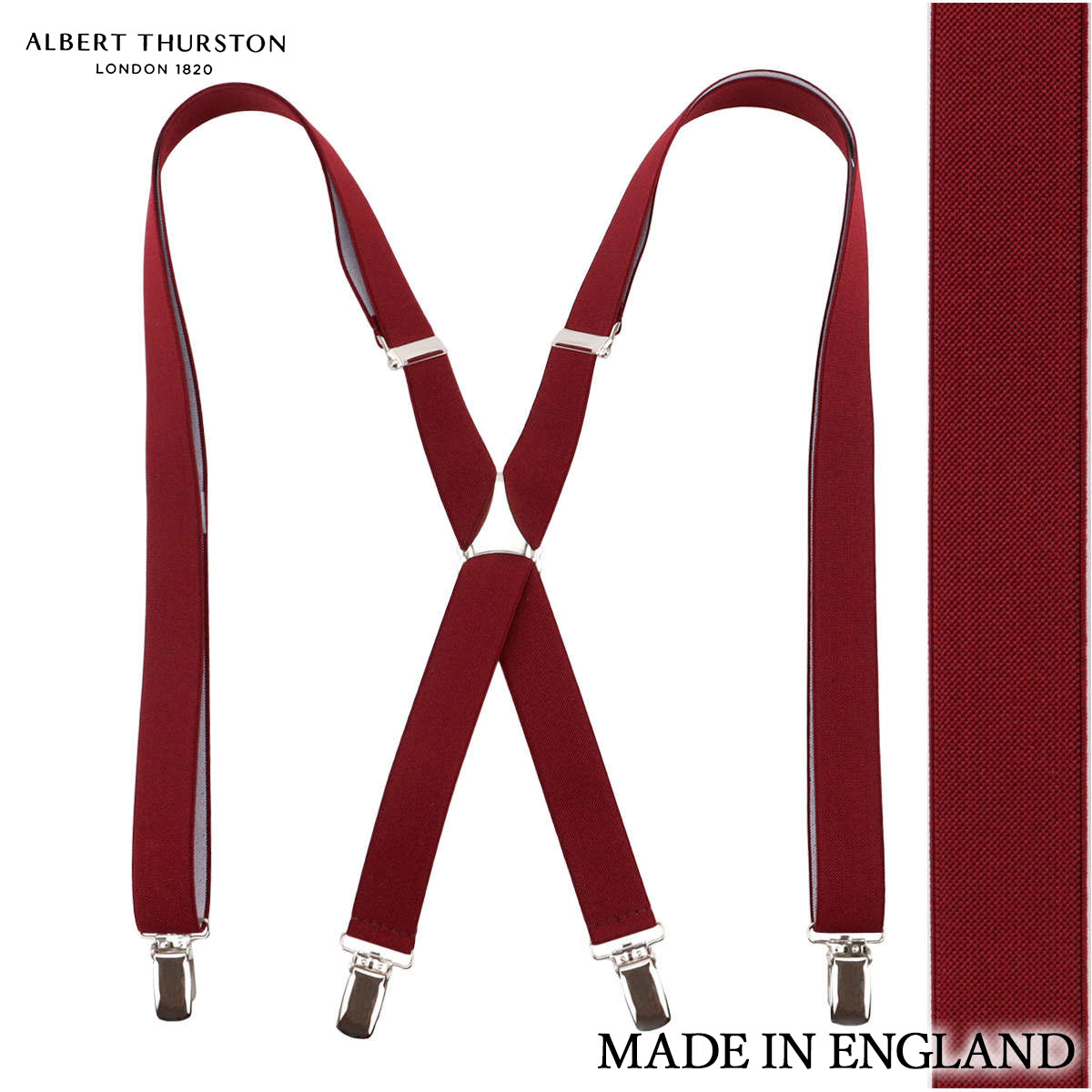 ◆ALBERT THURSTON（アルバート・サーストン） ◆ 英国の老舗メーカーALBERT THURSTON（アルバート・サーストン）社のブレイシス（サスペンダー） 他のアクセサリーを見る＞＞ 蝶タイ／スタッズ／カマーバンド／サスペンダ...