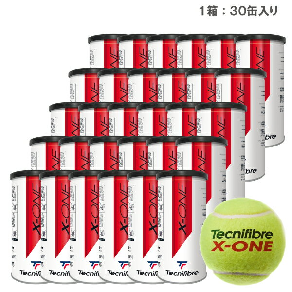 メーカーテクニファイバー 品名X-ONE（エックス-ワン） 数量1缶2球入り×30缶 素材フェルト：ウール・合成繊維　コア：天然ゴム 種類JTA/ITF公認球 発売日2021年1月