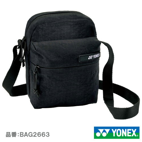 メーカーヨネックス 品名ミニショルダー 品番BAG2663 カラーブラック(007) サイズ幅15cm×奥行6cm×高さ20cm 素材ナイロン 発売日2026年2月