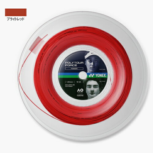 メーカーヨネックス 品名ポリツアー フォース 130 (200mロール) 品番PTFO30R2-212 ゲージ1.30mm 素材ポリエステル 長さ200m カラーブライトレッド（212） 発売日2026年1月