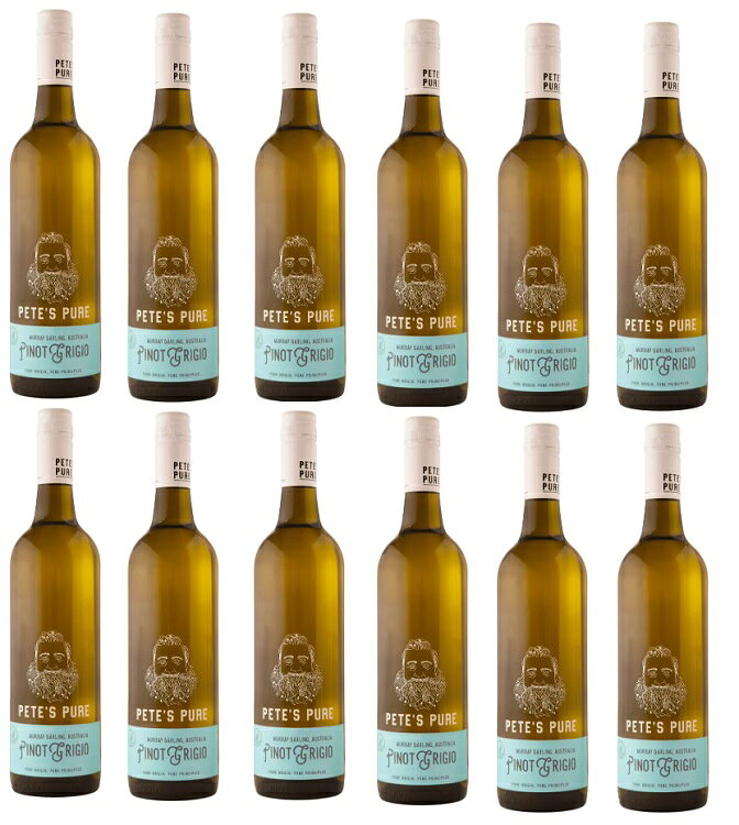 白ワイン,オーストラリア,ワインセット ピーツ ピュア ピノ グリージョ 12本セット 赤 750ml 送料無料