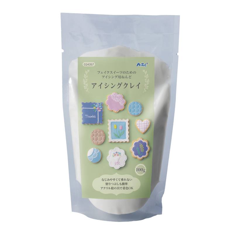 商品の説明 ⇒ 他の粘土/ねんどを探す 商品説明：リアルな仕上がり！なじみやすく垂れないアイシング用ねんど！フェイクスイーツづくりに適したアイシング用ねんどです。できあがりはぷっくり、本物のアイシングクリームのようなマットな仕上がりです。な...