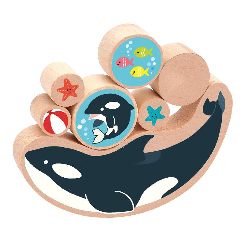 商品の説明 ⇒ 他のクラフト工作用品を見る 商品説明：かわいいシャチのバランスゲーム！手のひらサイズで、かわいいシャチをモチーフにした木製バランスゲームです。シャチの台座に、まるいパーツをバランスよく積み上げていくシンプルなルールで、小さな...