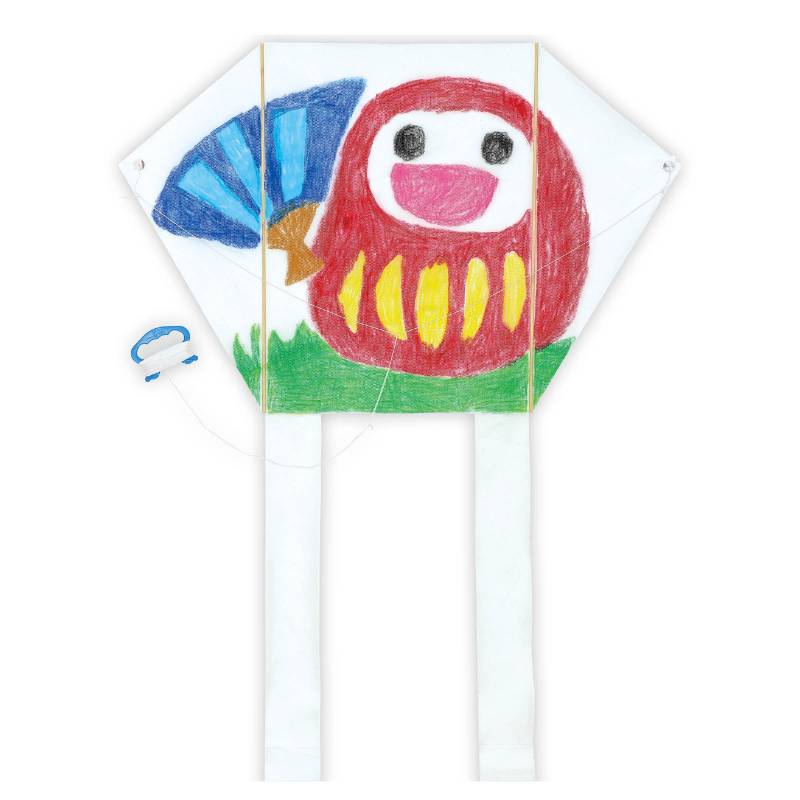 商品の説明 ⇒ 他のお正月新年用品を探す 商品説明：組立済!絵をかいて楽しめる!ビッグサイズの凧!ビッグサイズで迫力のある組立済みのお絵かき凧です。骨組みの組立が不要なので、たこ糸を1カ所結ぶだけで準備ができ、すぐに凧あげを楽しめます。不織...