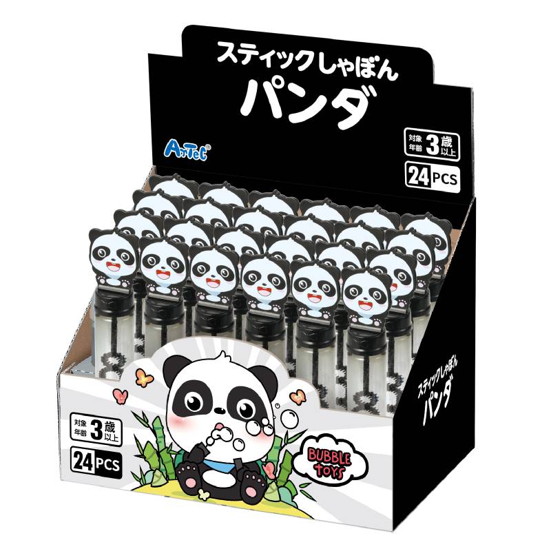 商品の説明 ⇒ 他のクラフト工作用品を見る 商品説明：大容量24本セット！かわいいパンダのシャボン玉！かわいいパンダデザインのしゃぼん玉です。大容量の24本セット。箱は什器になっているので、店頭やディスプレイにも最適！お祭りや子ども会などの...