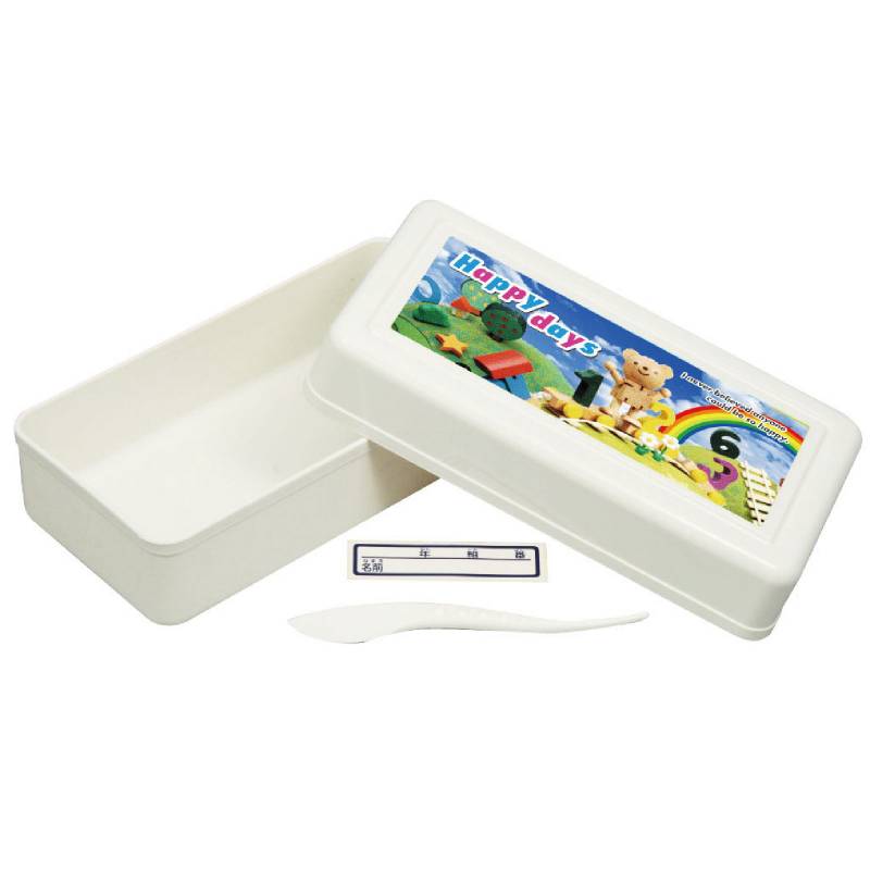 商品の説明 ⇒ 他の粘土/ねんどを探す 商品説明：商品サイズ（単位mm)：210×110×55mm（ふたを閉めた状態）セット内容：本体×1、名前シール・ヘラ付重量（g）：148材質：PP包装形態：無販売単位：個生産国：中国パーティ・イベント...