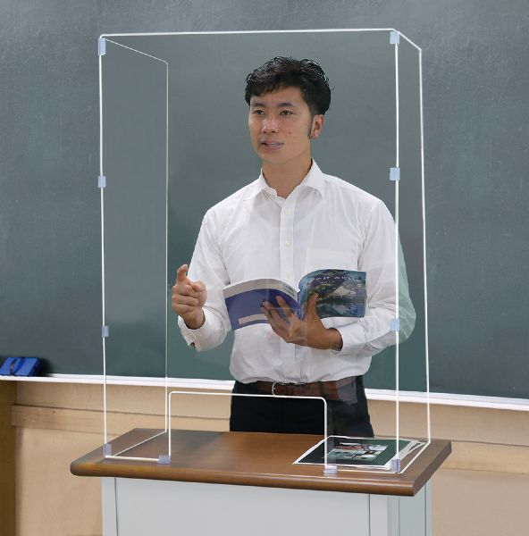 商品の説明 ⇒ 他のクラフト工作用品を見る 商品説明：高さ90cm！窓口カウンターなど立ったまま使えるロングタイプ！店舗やオフィス・講演会や教壇での授業シーンの飛沫防止に！・PET板に固定パーツを差し込むだけなのの組立簡単。カウンター用受け...