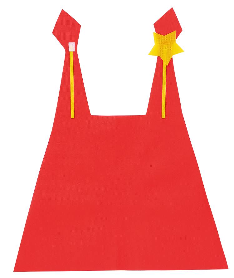 商品の説明 ⇒ 他のクラフト工作用品を見る 商品説明：大人気のマントにスターが付いて登場！マントに星が付いているので華やか商品サイズ（単位mm)：610×500mmセット内容：本体のみ重量（g）：150材質：不織布(PP)包装形態：袋入り販...