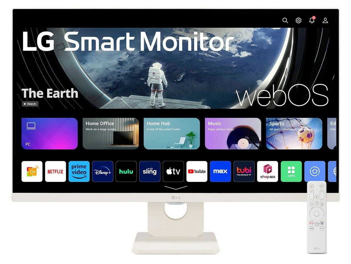 ■セールスポイントwebOSを搭載した27型フルHD液晶ディスプレイ■商品スペックモニターサイズ 27 型(インチ)モニタータイプ ワイド モニタ形状 平面型画面種類 液晶スリムベゼル ○アスペクト比 16対9表面処理 ノングレア（非光沢）...